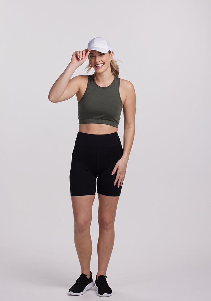 Merino Wool Bralette - Bralette Wicks Sweat and Odor - Woolx Mila Bra