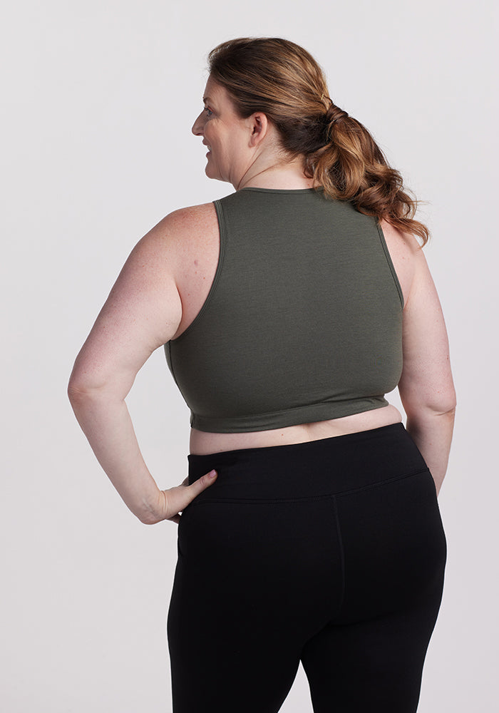 Merino Wool Bralette - Bralette Wicks Sweat and Odor - Woolx Mila Bra
