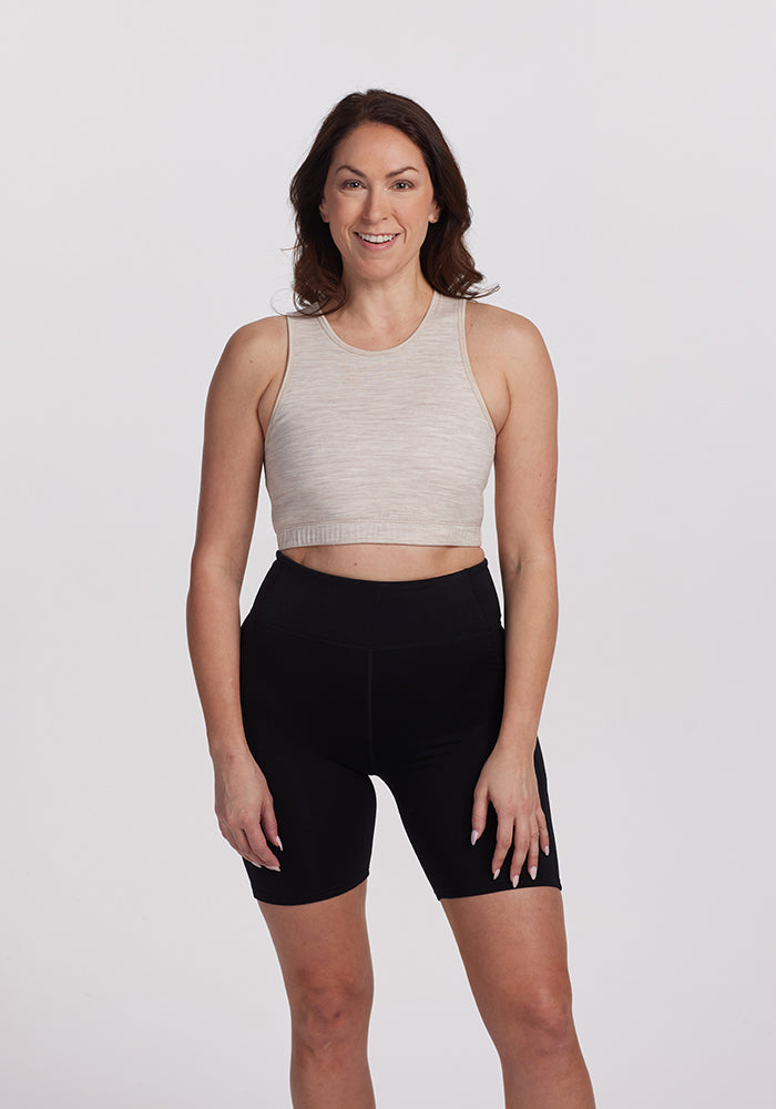 Merino Wool Bralette - Bralette Wicks Sweat and Odor - Woolx Mila Bra