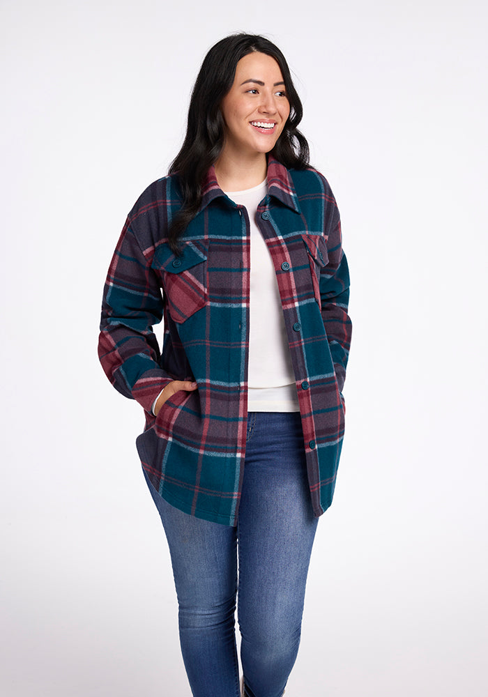 Plaid Shacket | Sawyer Oversized Merino Wool Shirt Jacket – Woolx
