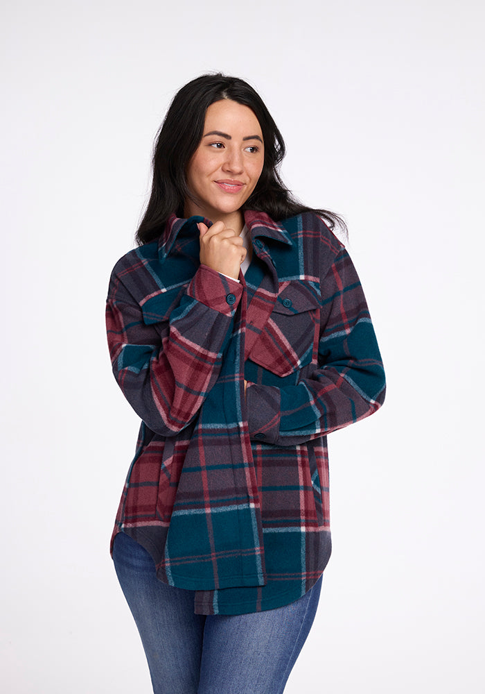 Plaid Shacket | Sawyer Oversized Merino Wool Shirt Jacket – Woolx