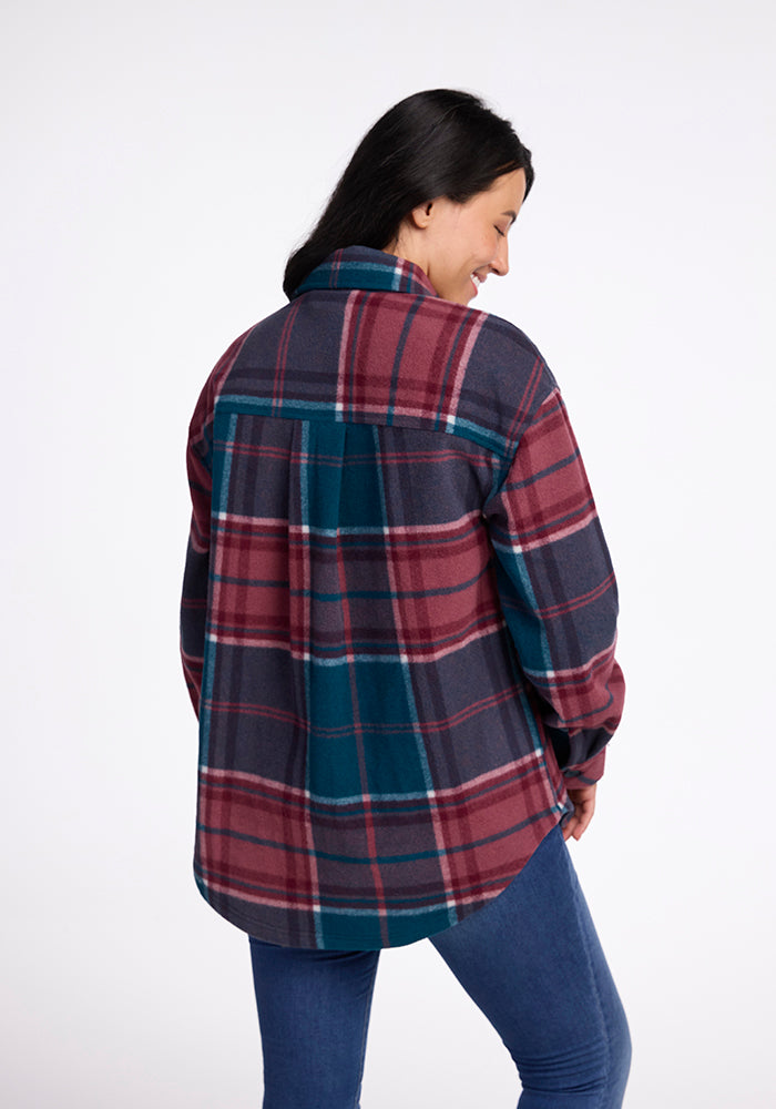 Plaid Shacket | Sawyer Oversized Merino Wool Shirt Jacket – Woolx