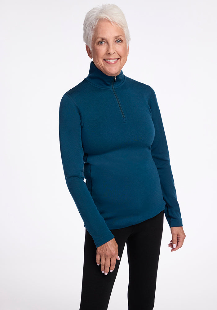 Women’s Merino Wool Quarter Zip | Brooke 1/4 Zip – Woolx