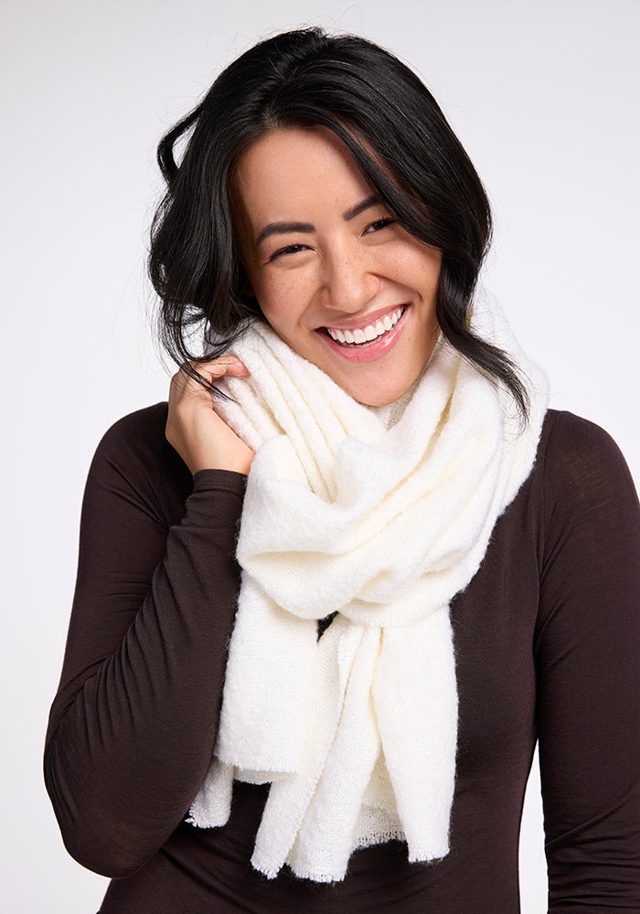 Cold Weather Wool Scarf | Bradie Oversized Merino Wool Scarf – Woolx