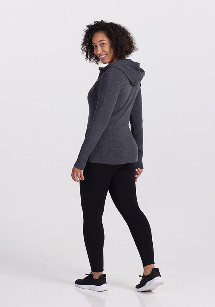 Womens Merino Wool Hooded Sweatshirt - Wool Hoodie - Free Shipping – Woolx