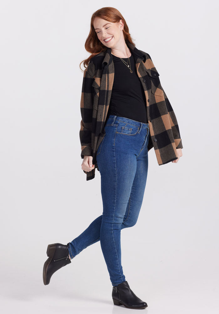 Womens Shacket - Sawyer ShirtJac - Warm Merino Wool Jackets – Woolx