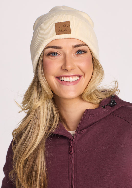 Baylor Beanie - Sweet Cream – Woolx