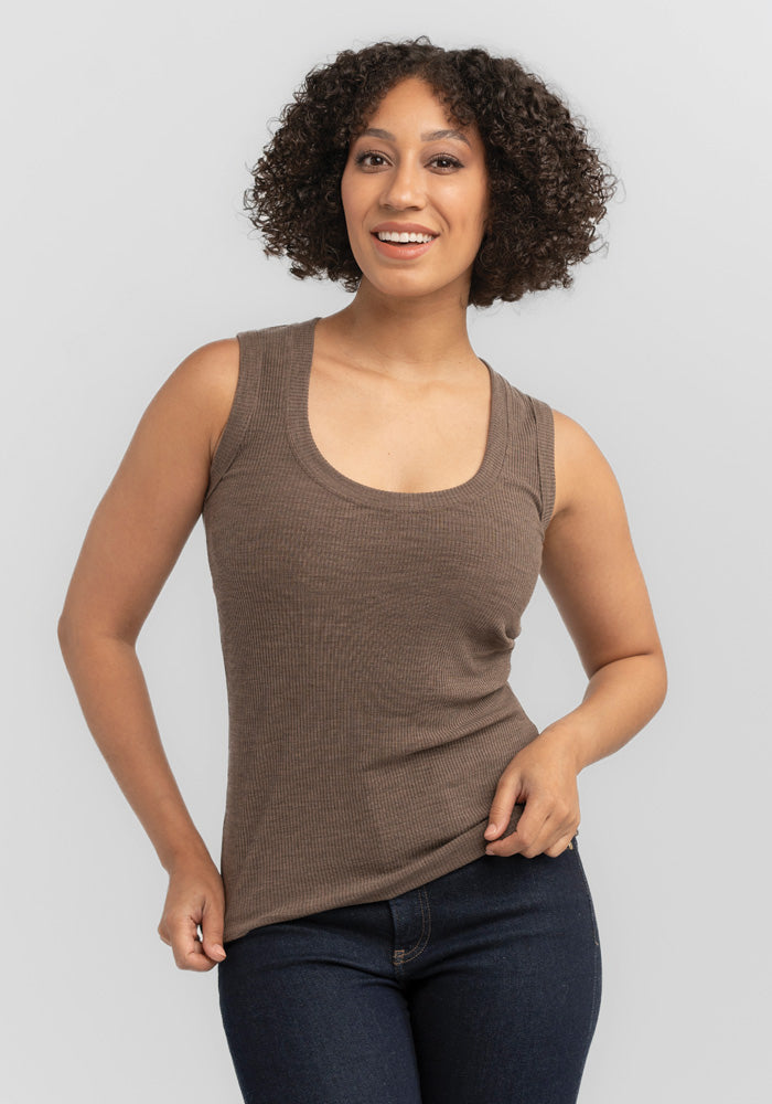 Sloane Ribbed Tank – Woolx
