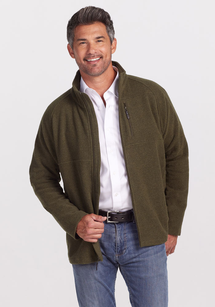 Mens Merino Wool Zip Up Jacket - Extremely Warm – Woolx