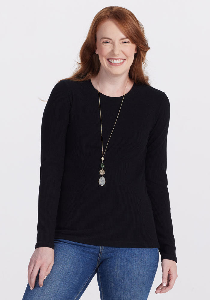 Hadley Ribbed Crew – Woolx