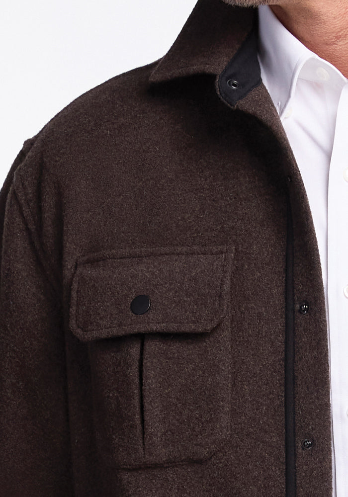 Mens Merino Wool Shirt Jac - Woolx Wilder