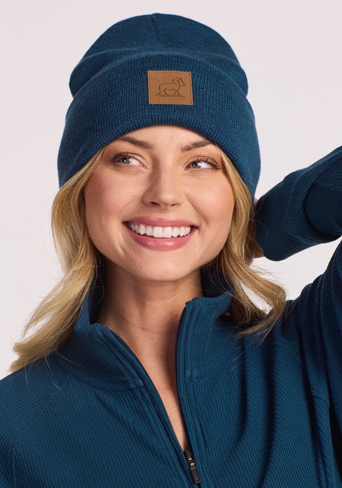 Baylor Beanie - Majolica Blue – Woolx