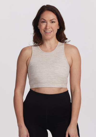 Merino Wool Bralette - Bralette Wicks Sweat and Odor - Woolx Mila Bra