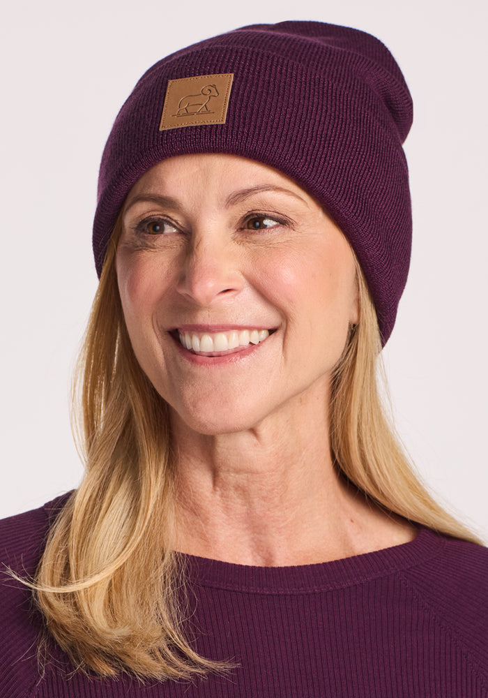 Baylor Beanie - Majestic Purple – Woolx