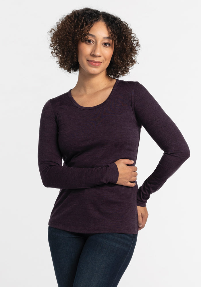 Lightweight Merino Wool Top For Women - Exercise Top - Free Shipping ...