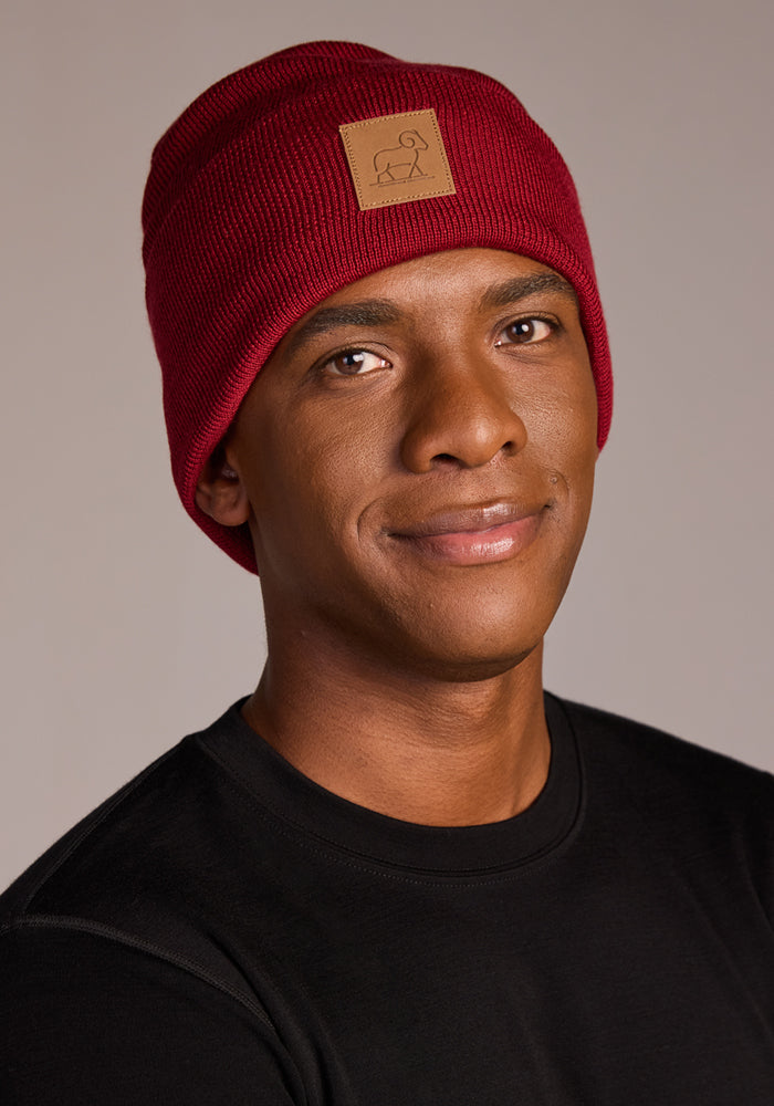 Baylor Beanie - Rhubarb – Woolx