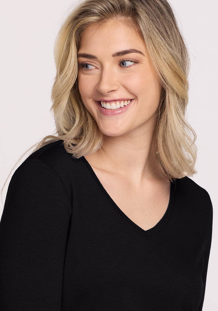 Millie Long Sleeve - Black – Woolx