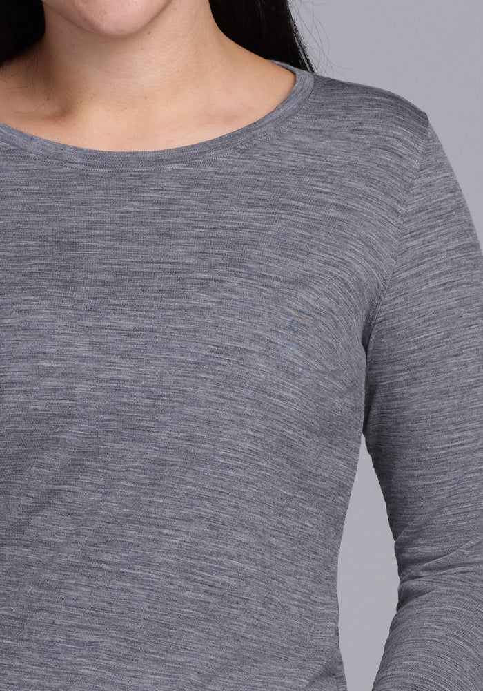 Merino Wool 3/4 Sleeve Top for Women | Lightweight & Breathable Tee – Woolx