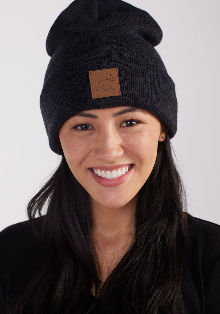 Baylor Beanie - Carbon Black – Woolx
