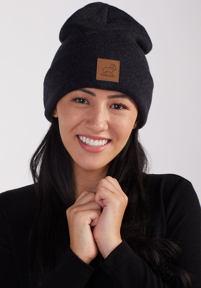 Baylor Beanie - Carbon Black – Woolx
