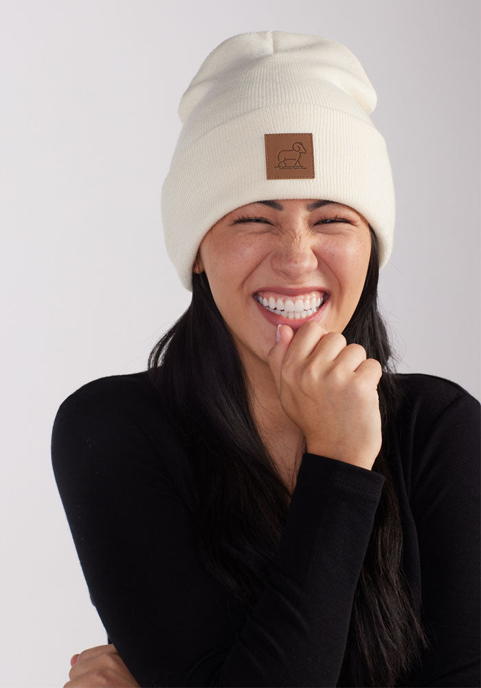 Baylor Beanie - Sweet Cream – Woolx