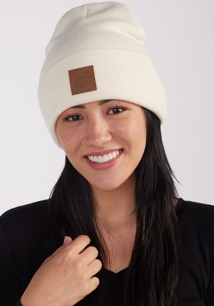 Baylor Beanie - Sweet Cream – Woolx