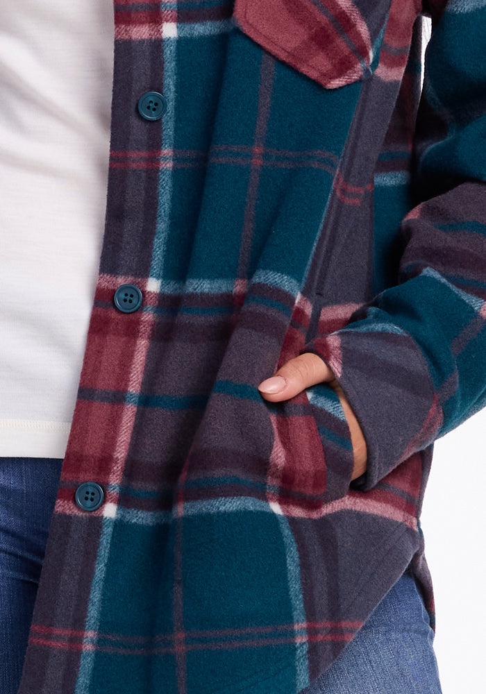 Plaid Shacket | Sawyer Oversized Merino Wool Shirt Jacket – Woolx