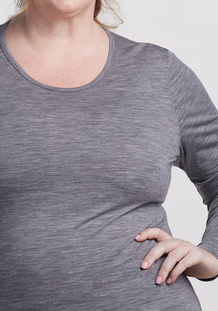 All Season Base Layer | Remi Lightweight Merino Wool Scoop Neck – Woolx