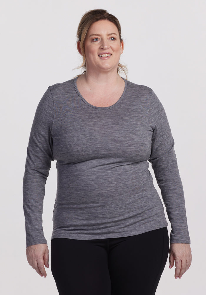 All Season Base Layer | Remi Lightweight Merino Wool Scoop Neck – Woolx
