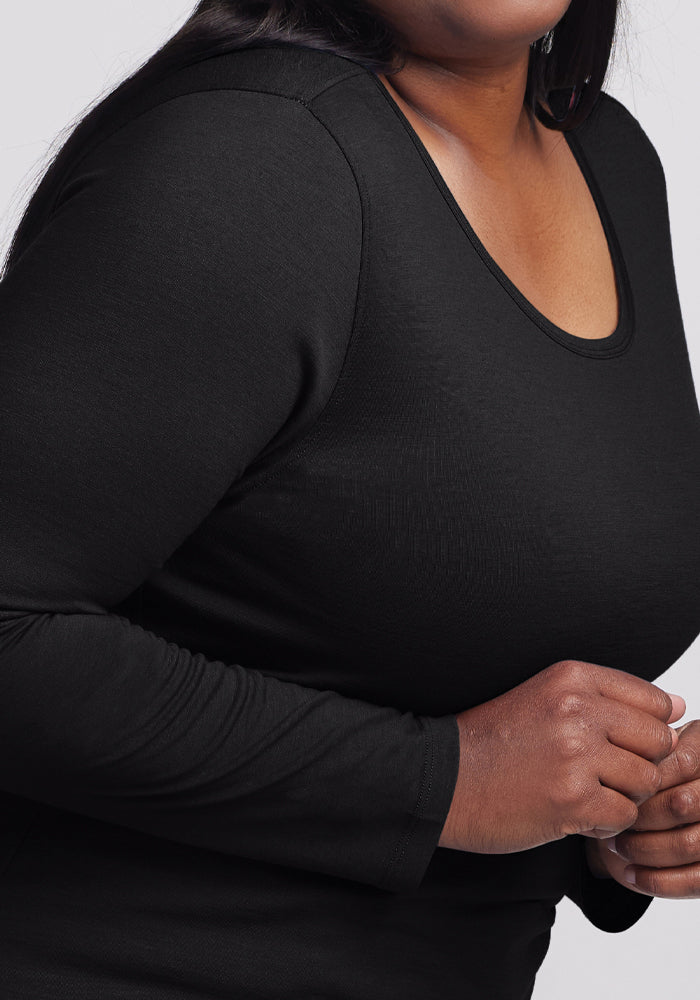 All Season Base Layer | Remi Lightweight Merino Wool Scoop Neck – Woolx