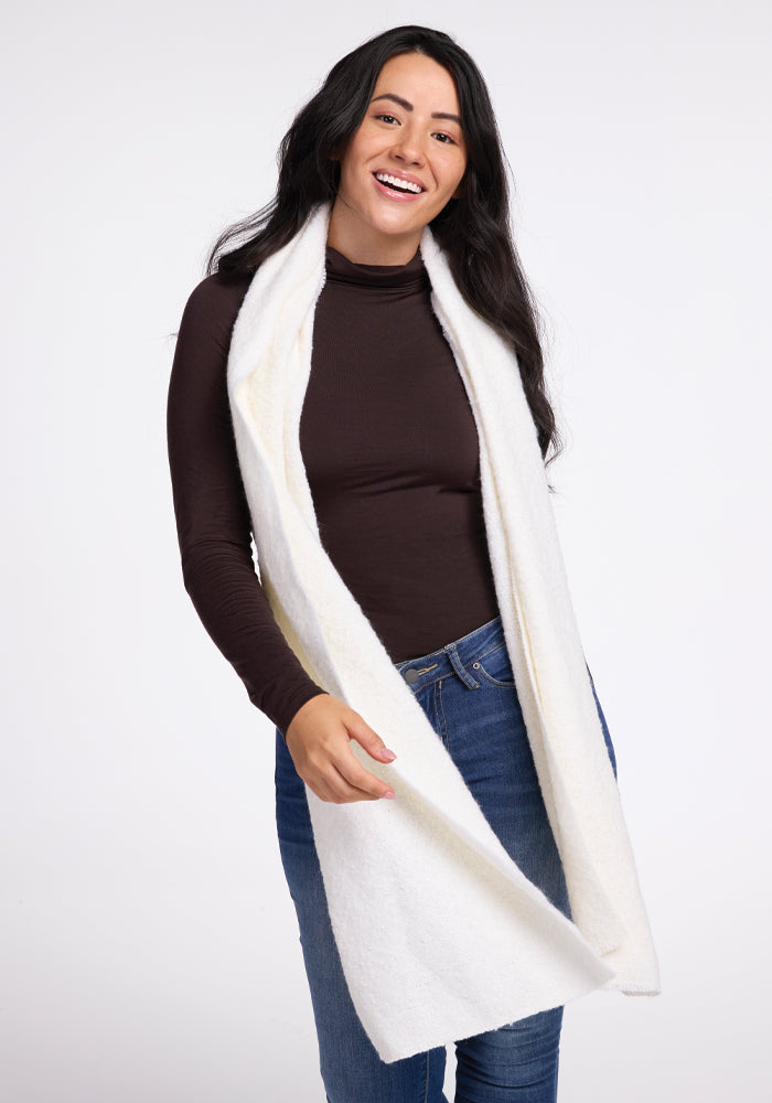Cold Weather Wool Scarf | Bradie Oversized Merino Wool Scarf – Woolx