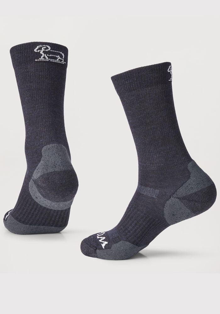 Merino Wool Lightweight Crew Socks - Woolx Harbor Sock