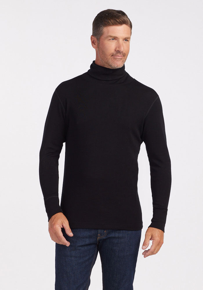 Mens Black Turtleneck Sweater