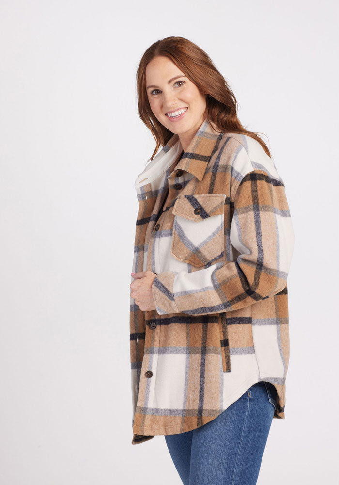 Womens Shacket - Sawyer ShirtJac - Warm Merino Wool Jackets – Woolx